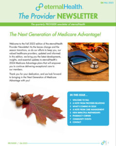Provider Newsletter - eternalHealth